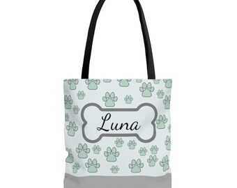 Dog Print Tote - Etsy