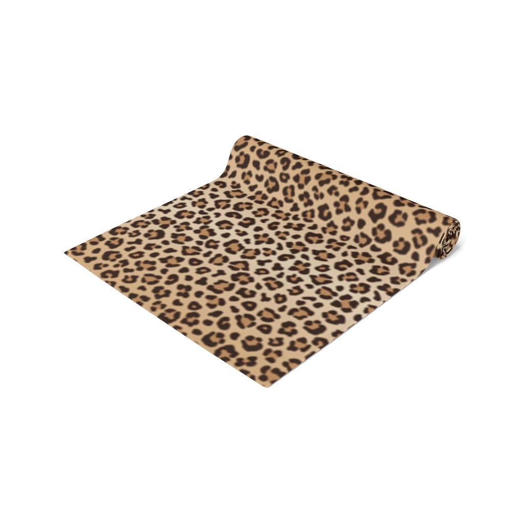 Leopard Print Table Runner Leopard Print Decor Animal Print - Etsy