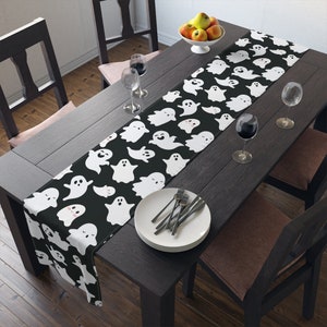 Ghost Table Runner, Halloween Table Runner, Ghost Table Decor ...