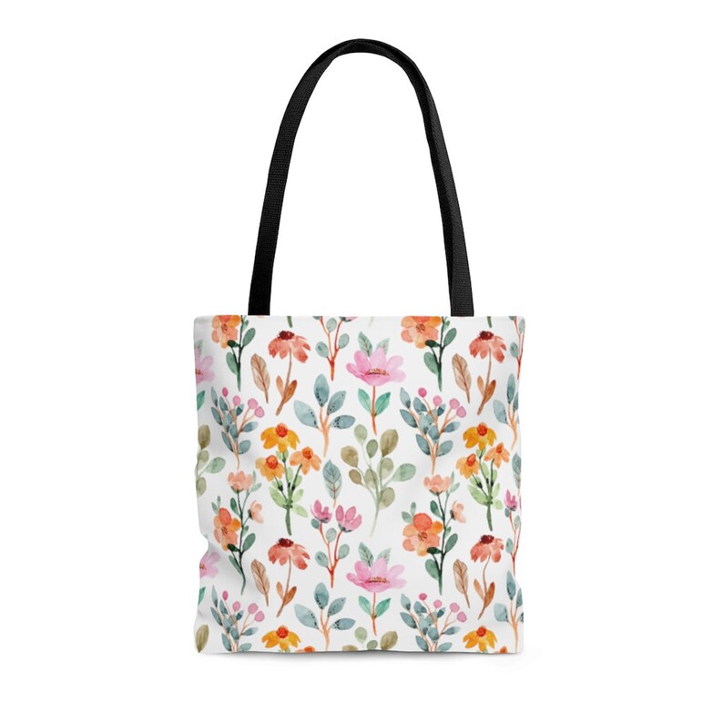 Floral Tote Bag Summer Tote Bag Floral Bag Spring Tote Bag - Etsy