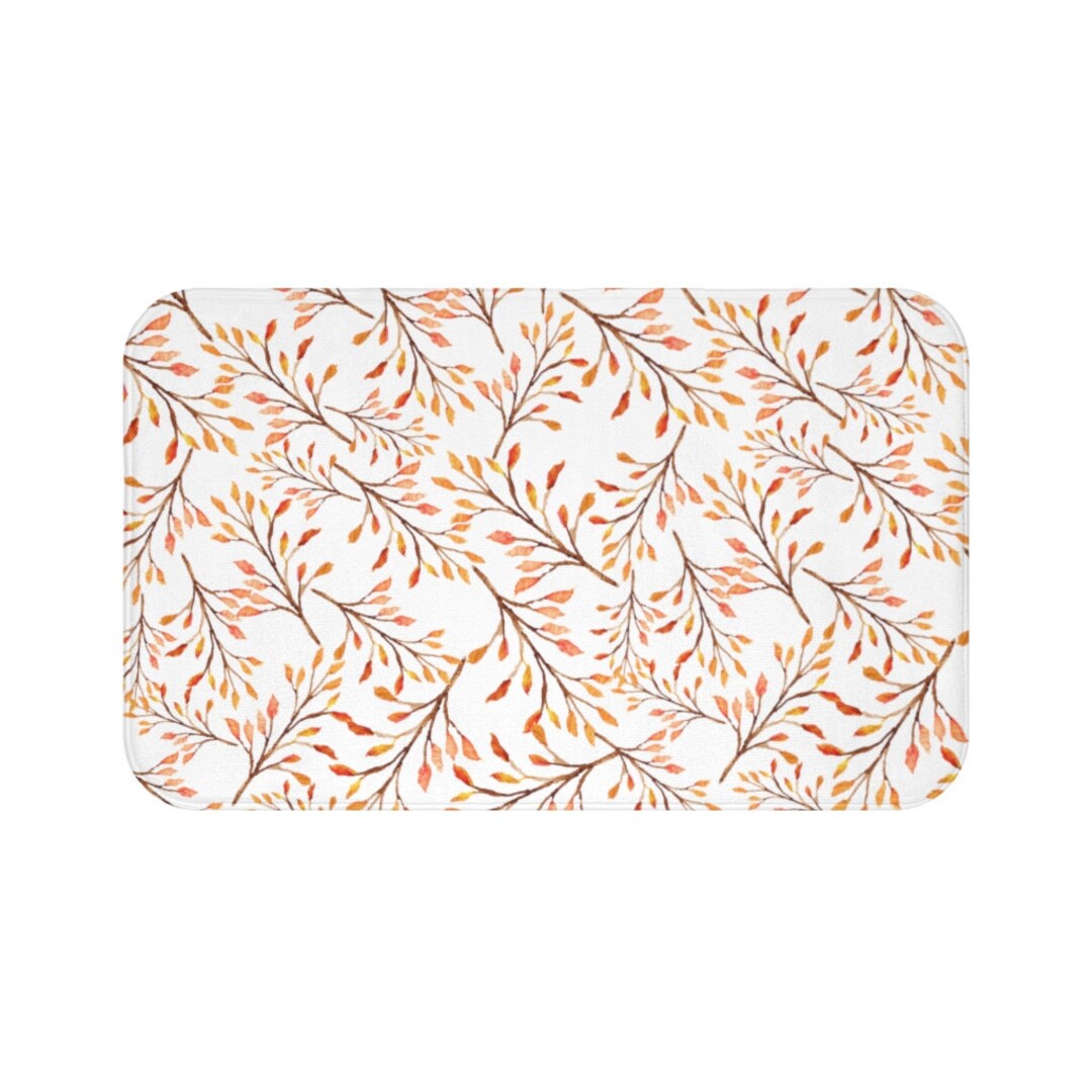Fall Bath Mat, Fall Leaves Decor, Changing Leaves Decor, Autumn Bath ...