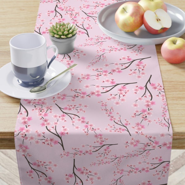 Cherry Blossom Table Runner - Etsy