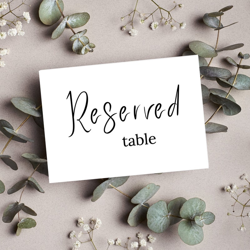 Reservierter sitzplatz schilder - Etsy.de