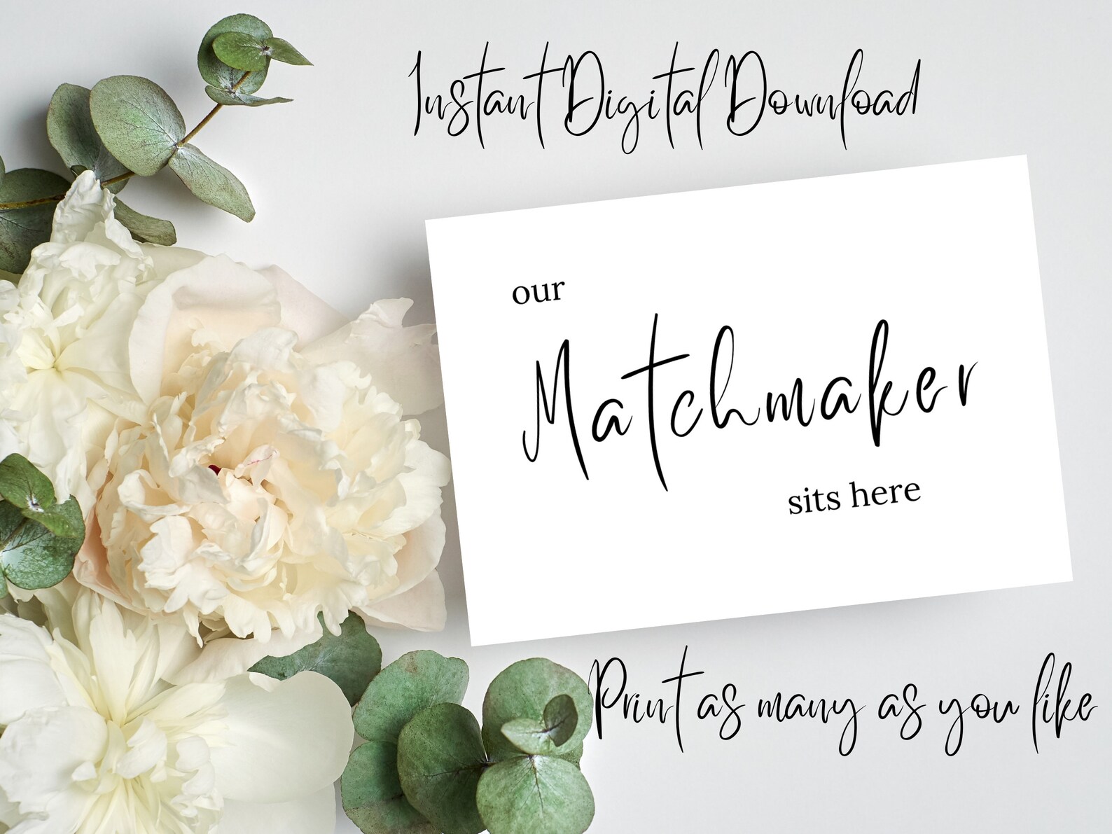 Reserved Sign, Matchmaker Chair Sign, Matchmaker Wedding Sign, Reserved ...