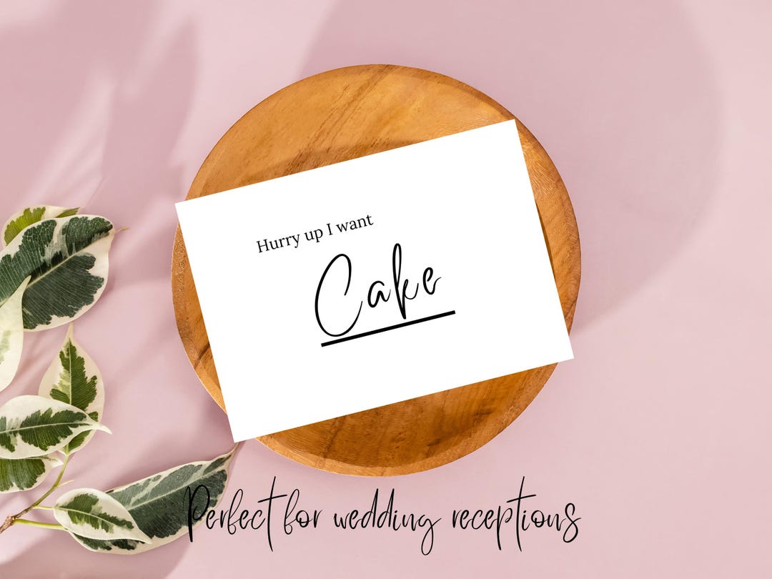 Wedding Cake Sign, Wedding Food Sign, Reception Sign, Wedding Quotes ...