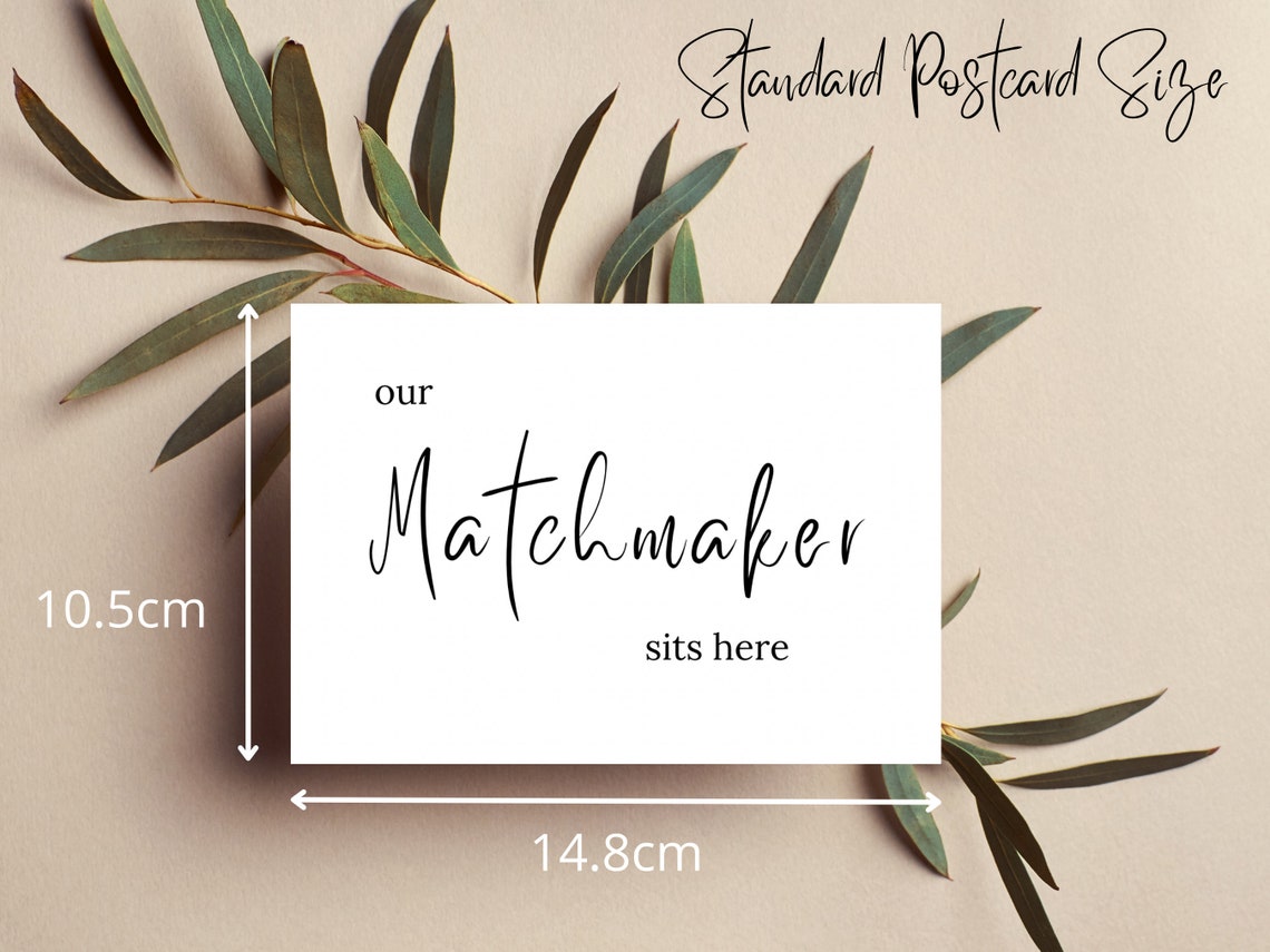 Reserved Sign, Matchmaker Chair Sign, Matchmaker Wedding Sign, Reserved ...