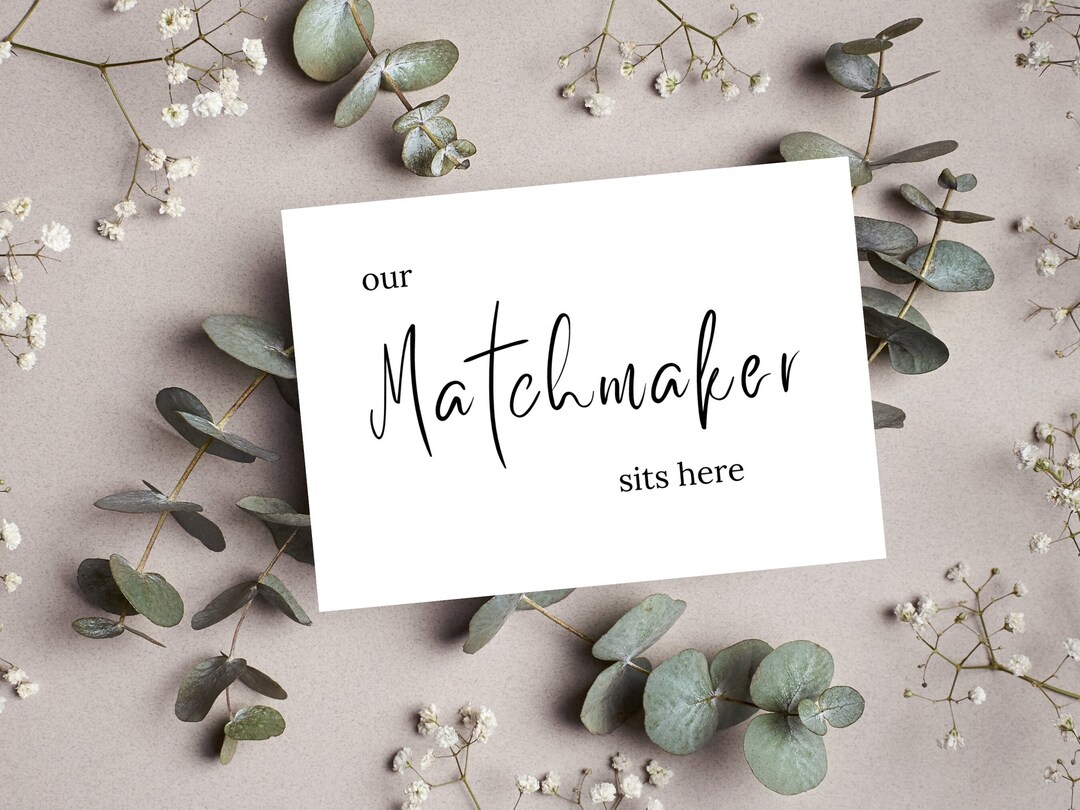 Reserved Sign, Matchmaker Chair Sign, Matchmaker Wedding Sign, Reserved ...