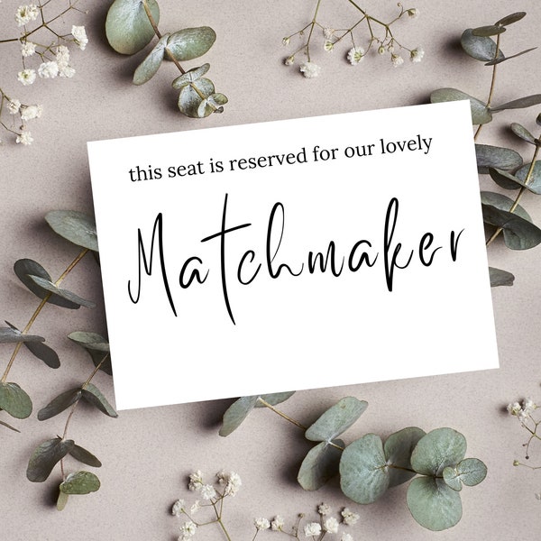 Matchmaker Sign Wedding - Etsy