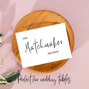 Reserved Sign, Matchmaker Chair Sign, Matchmaker Wedding Sign, Reserved ...