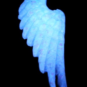 Angel Wings Glow in the Dark Pendant Fantasy Jewelry Opal Glowing Wing ...