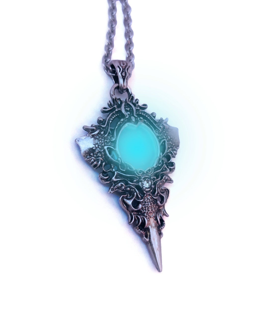 Elven Necklace - Witch Jewelry - Magic Pendant - Glow Necklaces - Etsy