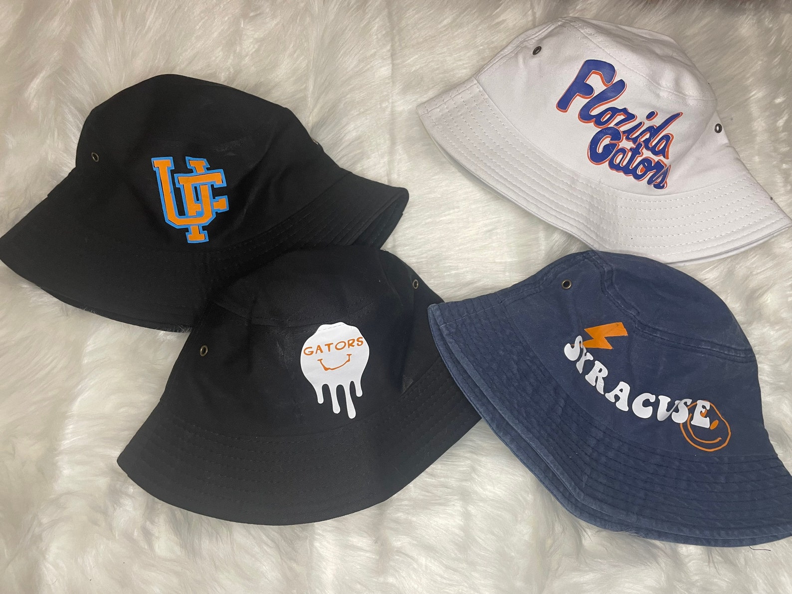 College Bucket Hats - Etsy