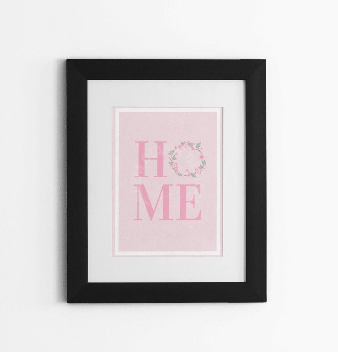 Pink Flowers homeposter Digital Download for Instant Decor, Printable ...