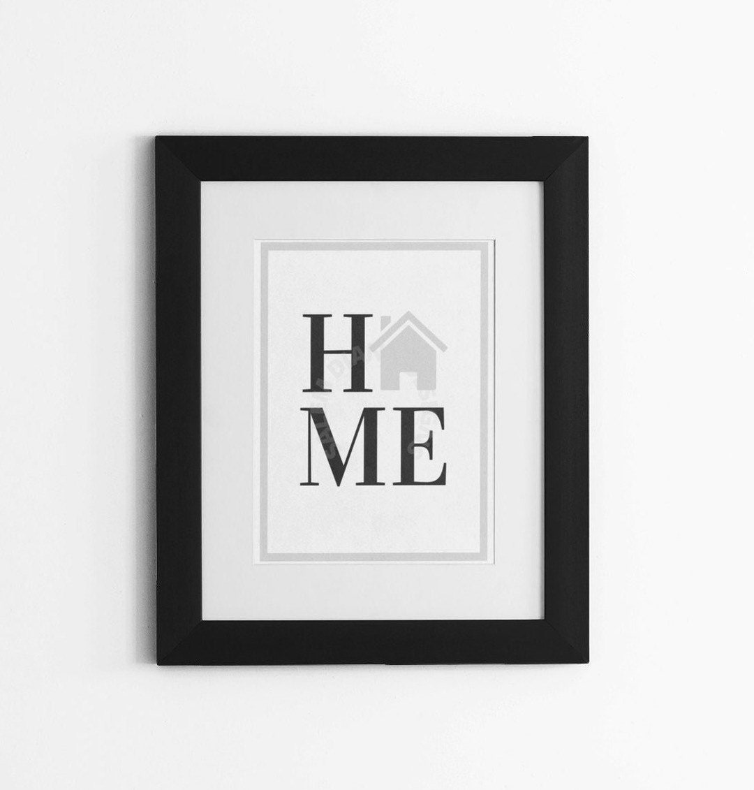 Grey House home Poster Digital Download for Instant Decor, Printable ...