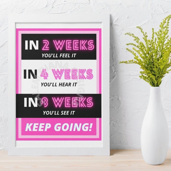 Pink Printable Motivational Poster Motivational Quotes Home - Etsy