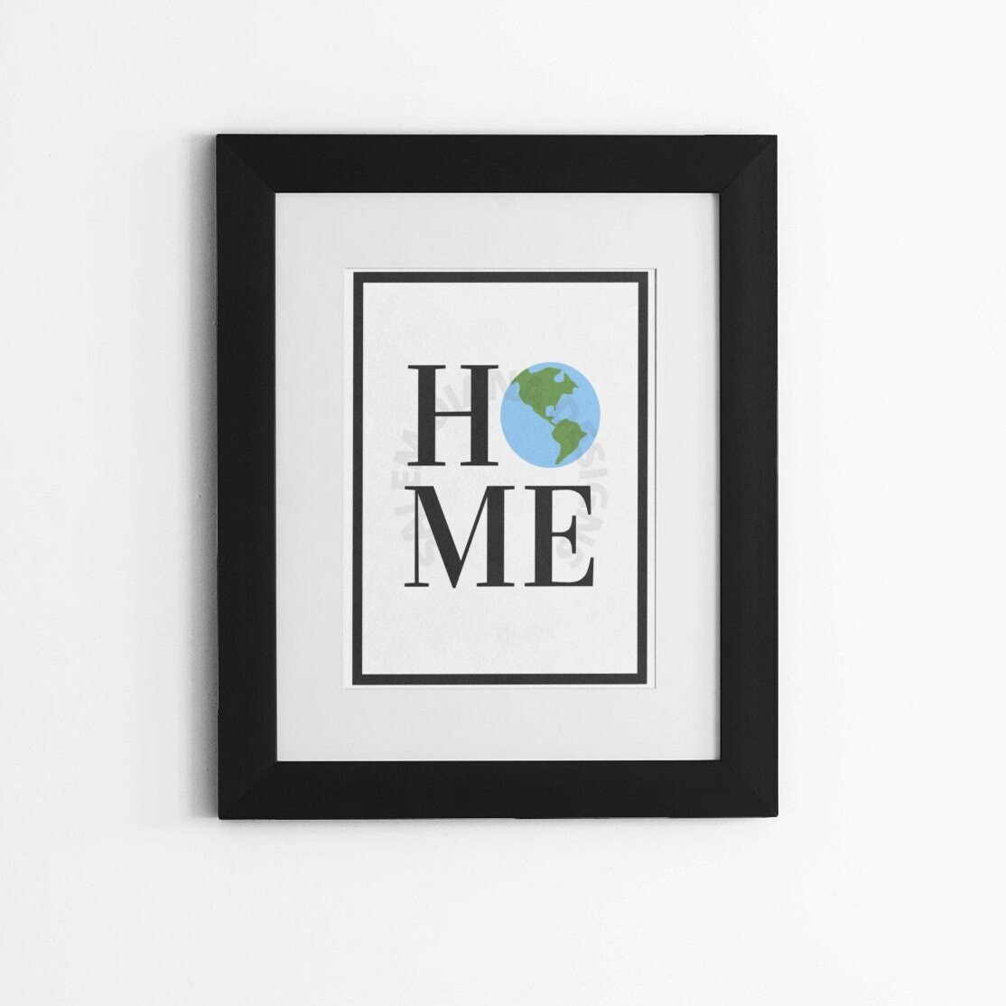 World Globe home Poster Digital Download for Instant Decor, Printable ...