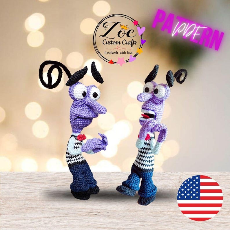Inside Out - Fear Amigurumi, Crochet Pattern ENGLISH - Etsy