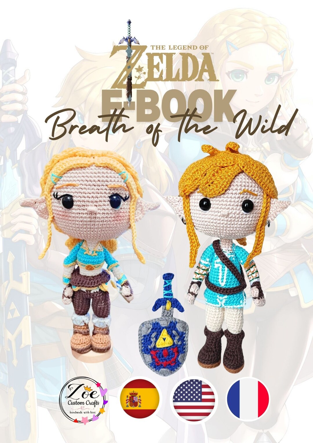 EBOOK Zelda and Link, Legend of Zelda Version Botw PATTERN AMIGURUMI - Etsy