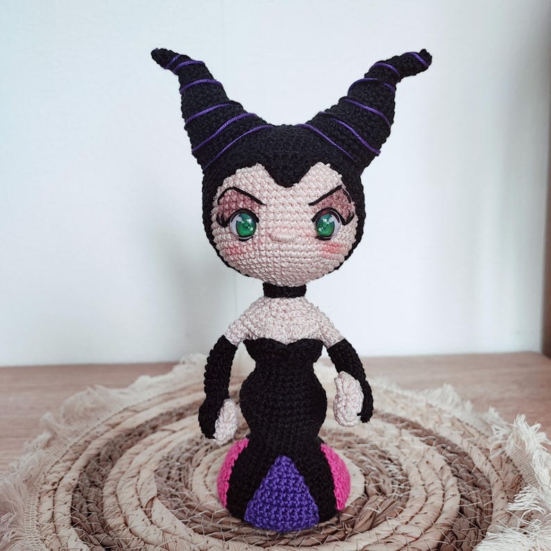 Maleficent, the Evil Witch PDF Pattern (ENGLISH), Villain, Sleeping ...