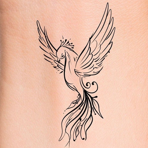Phoenix Temporary Tattoo - Etsy
