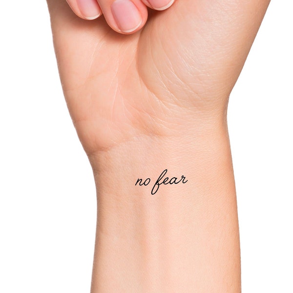 No Fear Tattoo - Etsy