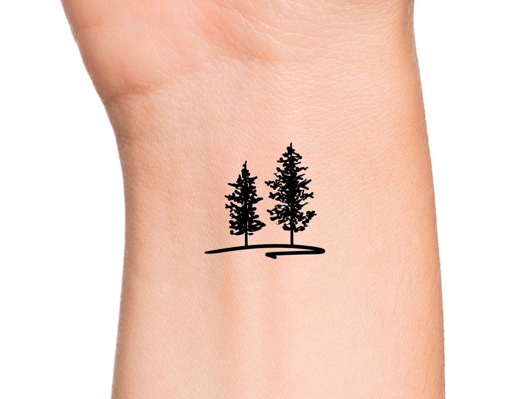 2 Trees Temporary Tattoo - Etsy