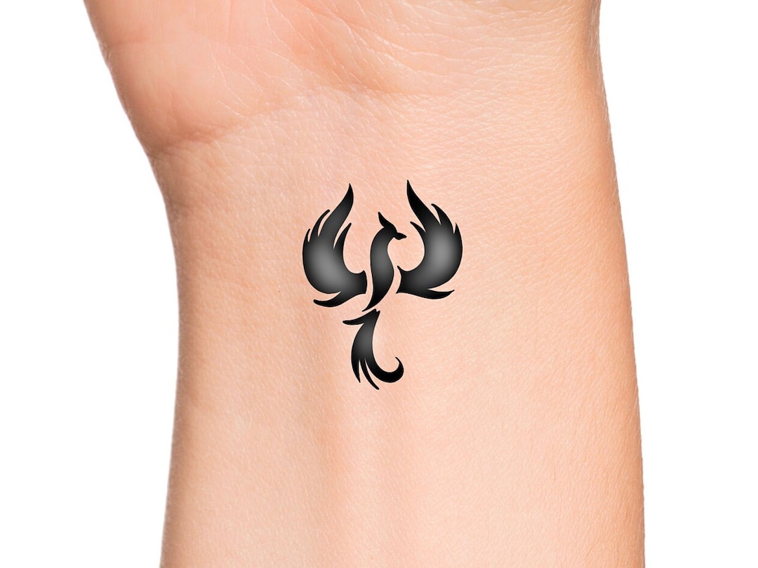 Small Phoenix Temporary Tattoo - Etsy