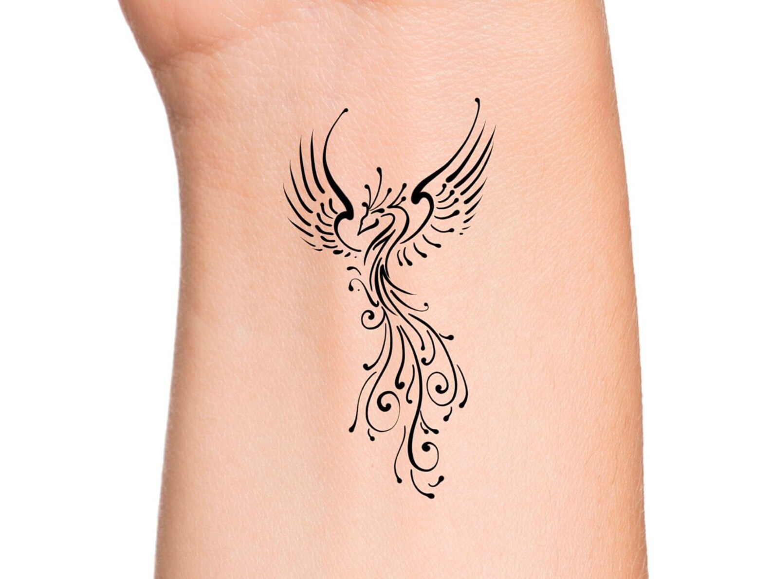 Phoenix Temporary Tattoo / Still I Rise - Etsy