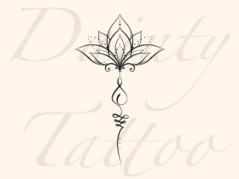 Loto Unalome Descarga Digital PNG - Etsy España