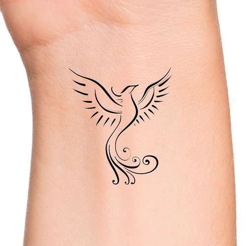 Phoenix Temporary Tattoo Still I Rise Phoenix - Etsy