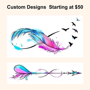 Paw Print Swirls Tattoo Design Digital Download PNG - Etsy