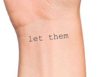 Let Them Tattoo - Etsy