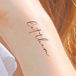 Let Them Temporary Tattoo - Etsy