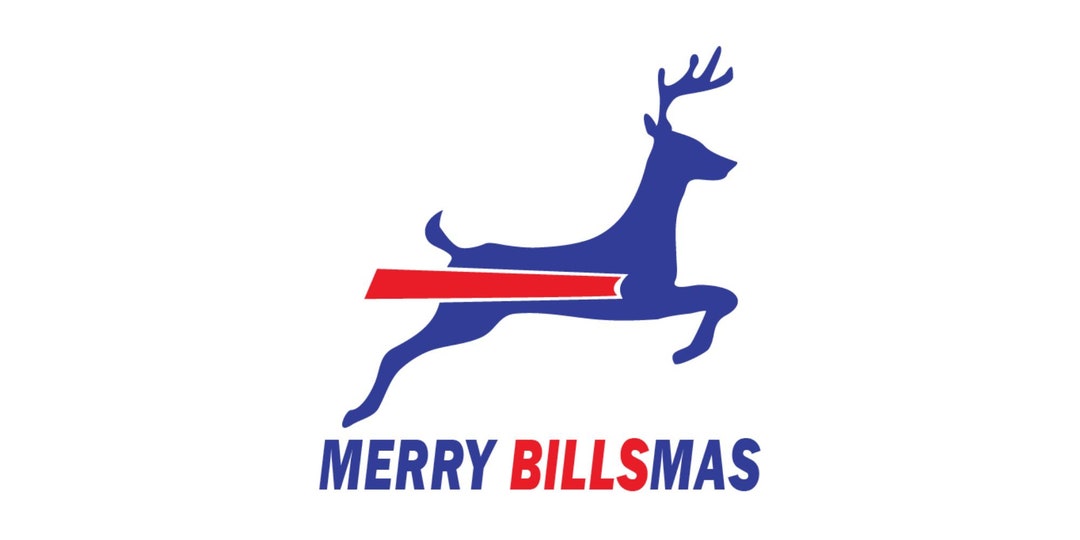 Buffalo Bills Christmas SVG: Merry Billsmas Reindeer (digital Download ...