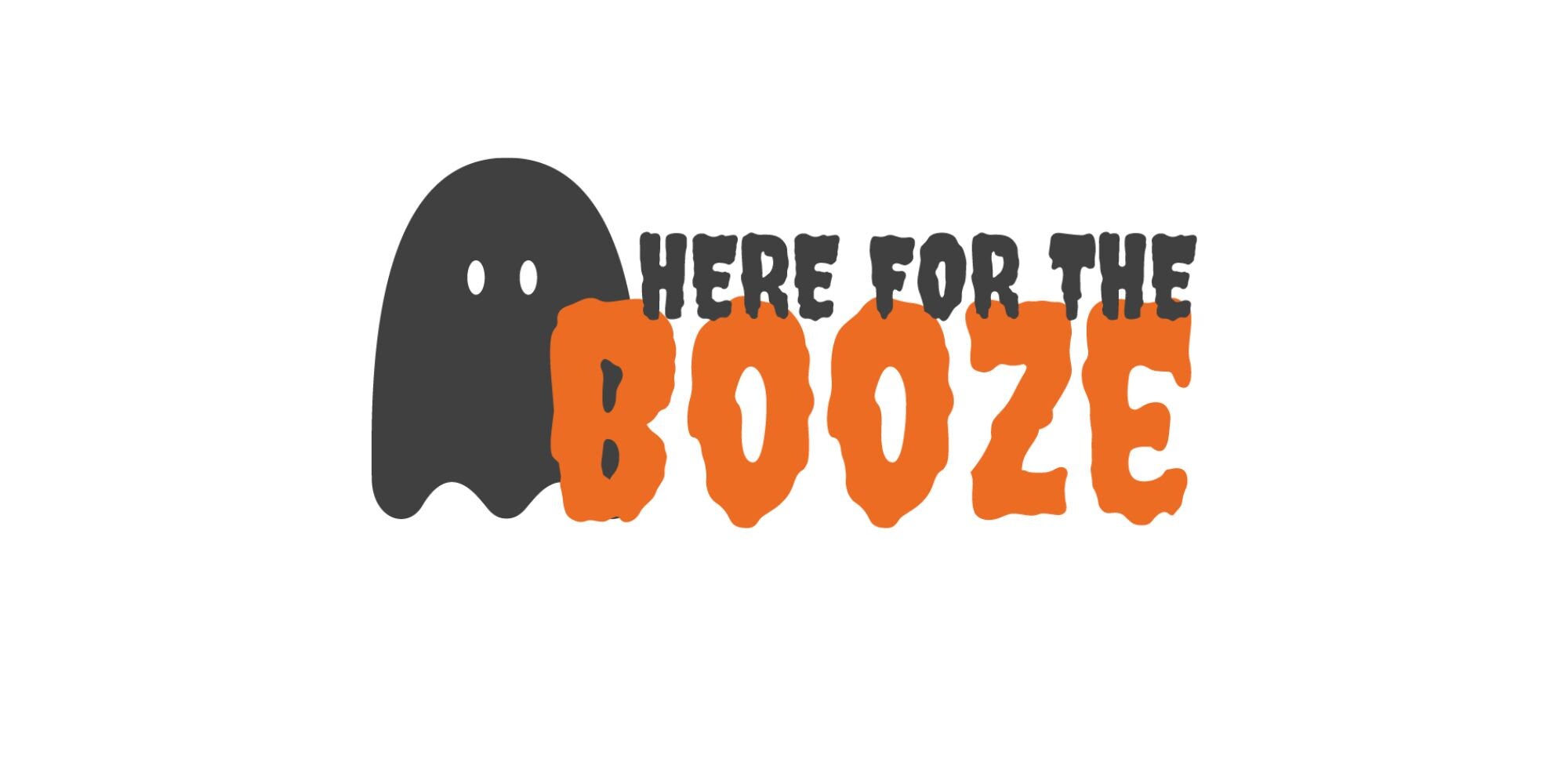 Halloween Clipart Here for the Booze Ghost Graphic Digital - Etsy