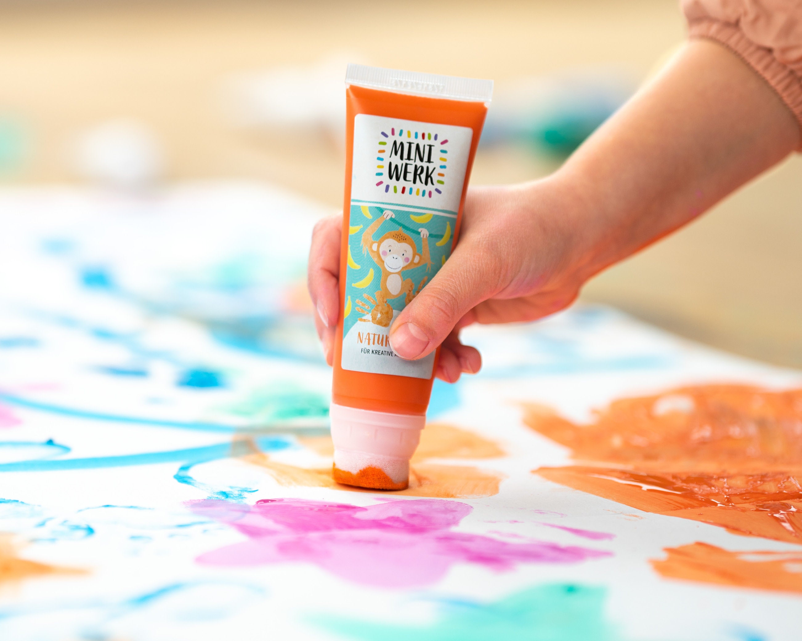 Organic Color Footprint Baby and Handprint in Natural Color Set of 5 ...