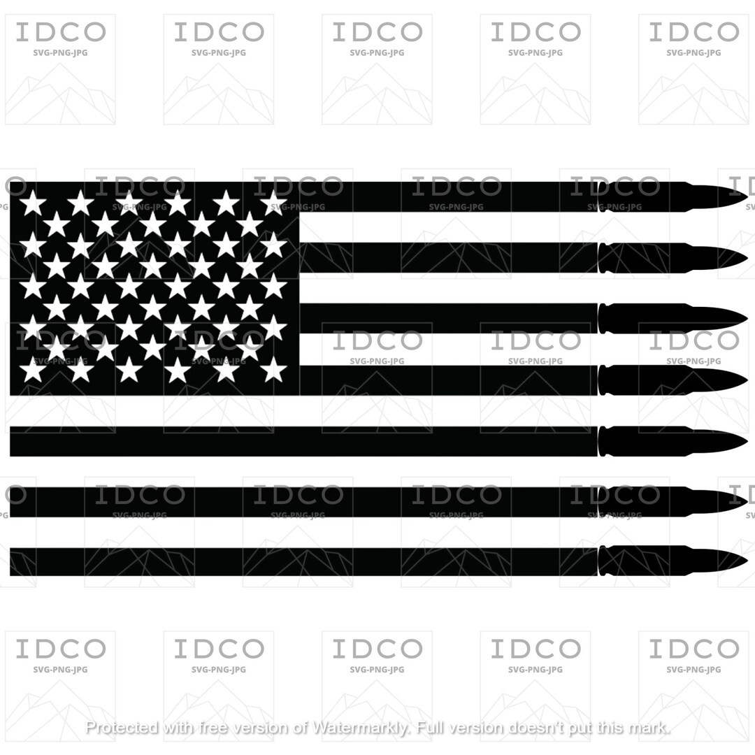Bullet Flag - SVG/PNG/JPG File - Etsy