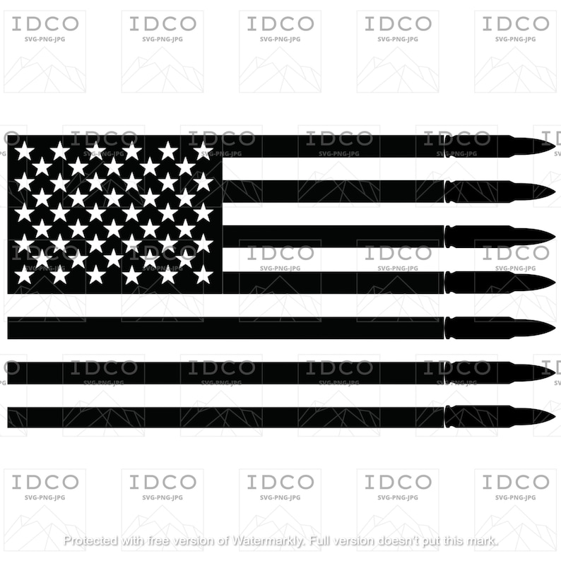 Bullet Flag - SVG/PNG/JPG File - Etsy