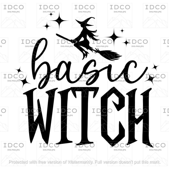 Basic Witch SVG/PNG/JPG File - Etsy