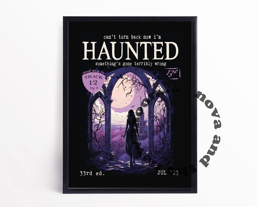 Haunted Art Print TS Speak Now Retro Magazine Style Print A4 / A3 - Etsy