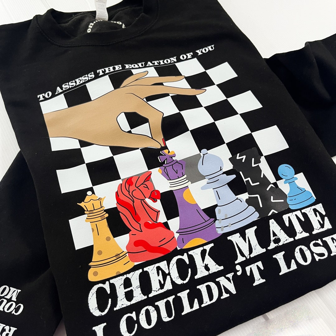 Mastermind Sweater I Couldn't Lose Lyric Checkerboard Sweatshirt - Etsy