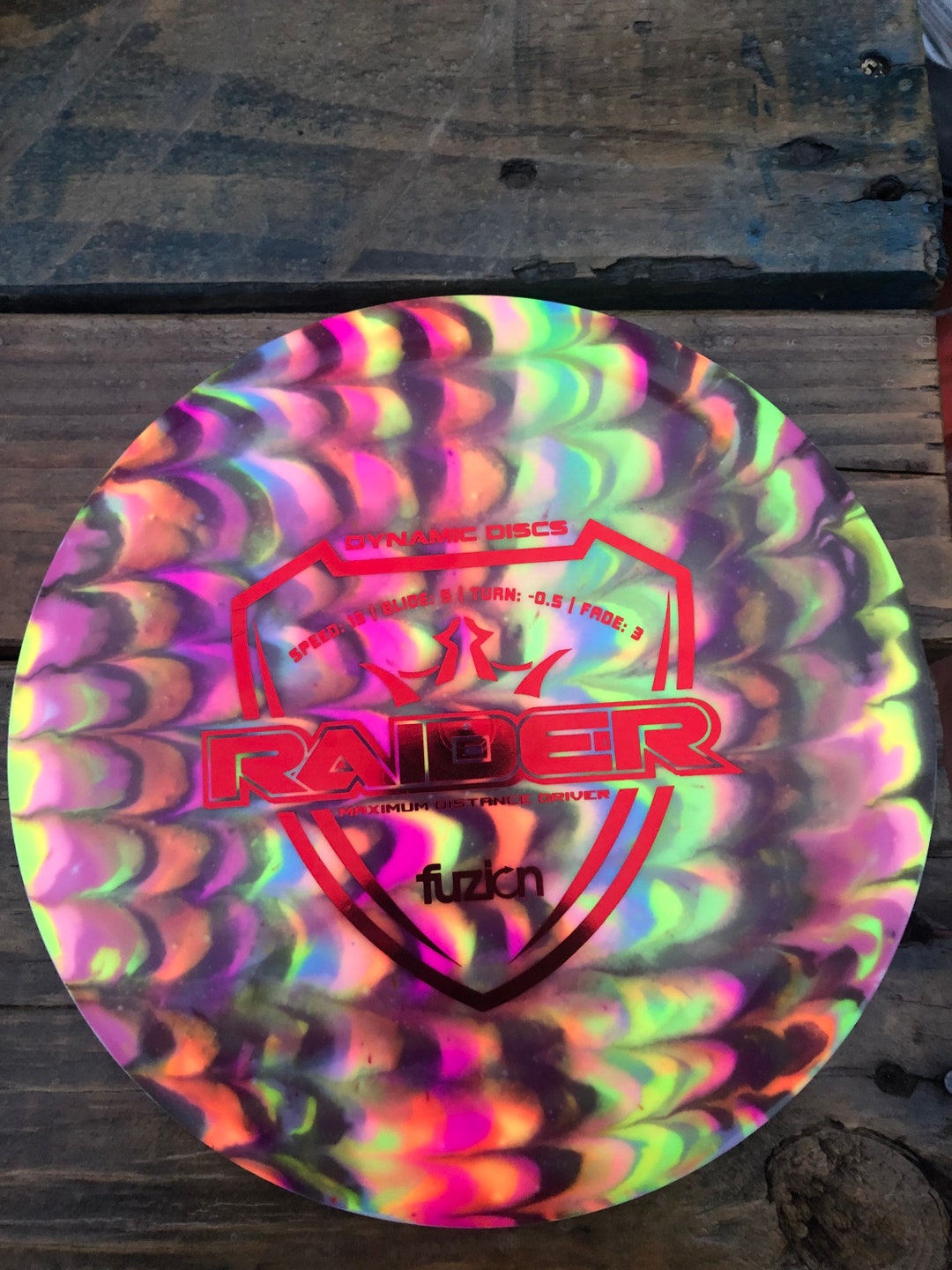 Dynamic Discs 170g Raider on Fuzion Plastic. - Etsy