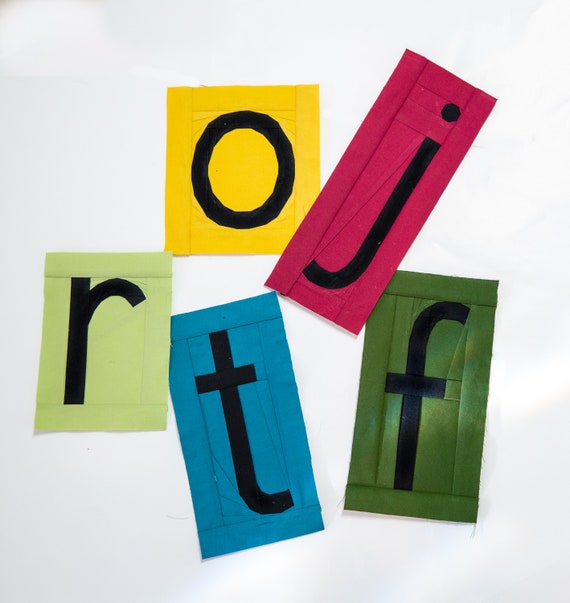 Lowercase Paper Piece Alphabet: Letters Only | Etsy Australia