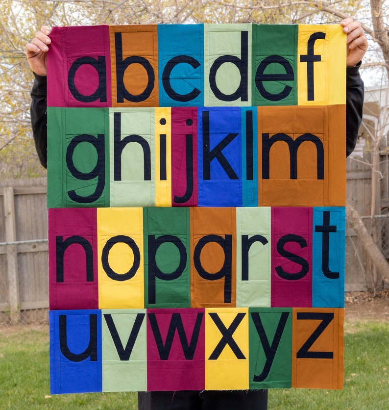 Sewdosopa Paper Piece Lowercase Alphabet - Etsy