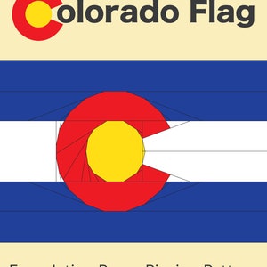 Colorado Flag Paper Piece Pattern - Etsy