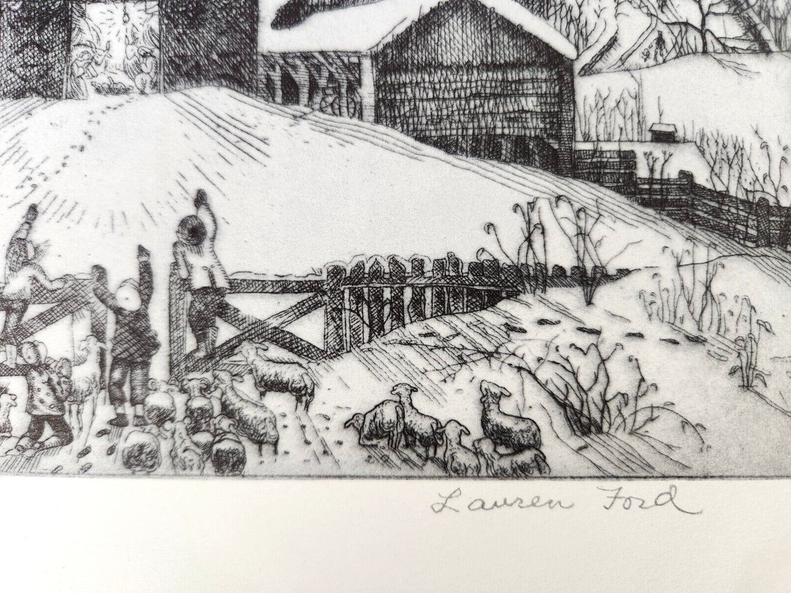 The Nativity Lauren Ford Vintage Lithograph Book Art Print 1939 13X9 - Etsy