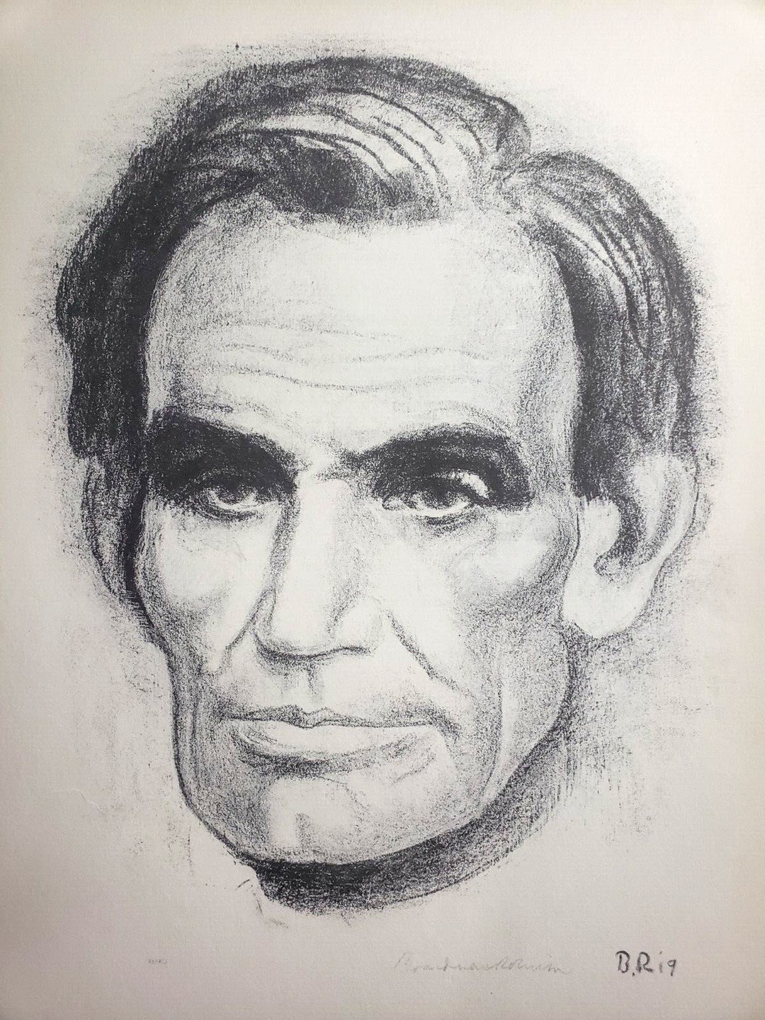 Lincoln Boardman Robinson Vintage Lithograph Book Art Print 1939 13X9 ...