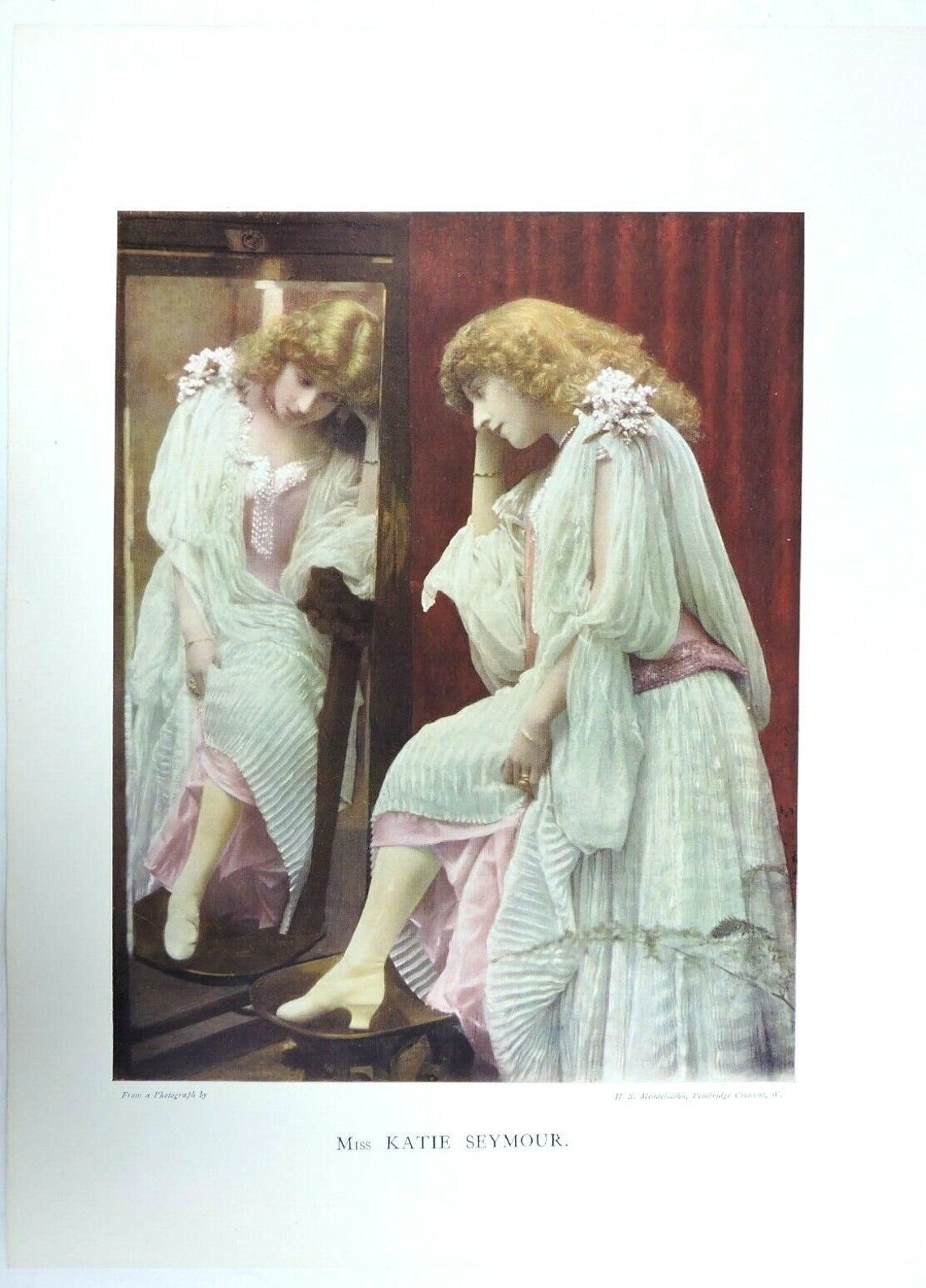 Katie Seymour Vintage Art Print Victorian British Skirt Dancer ...