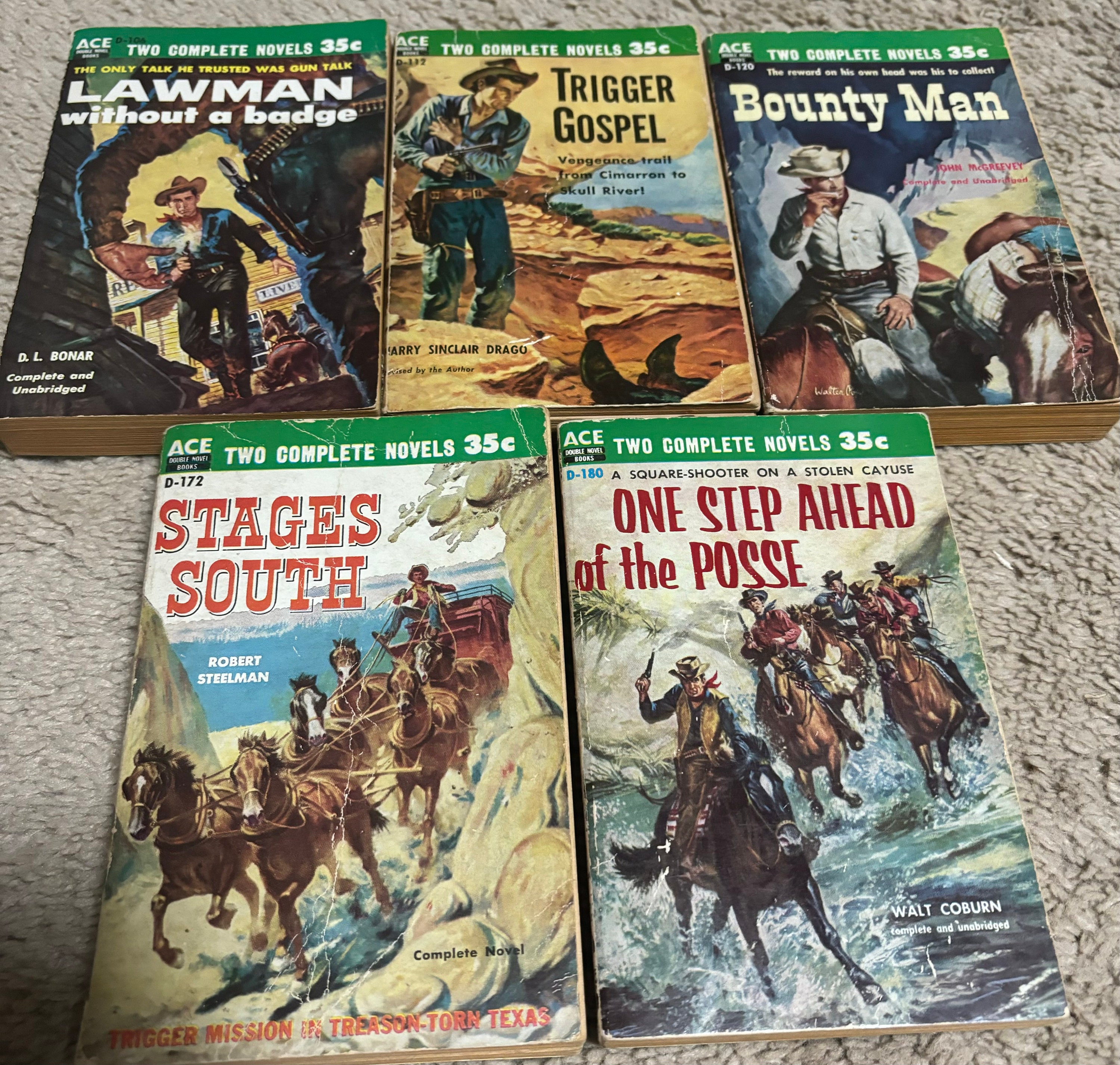 Ace Double Novel Vintage Westerns, Set of 5 - Etsy