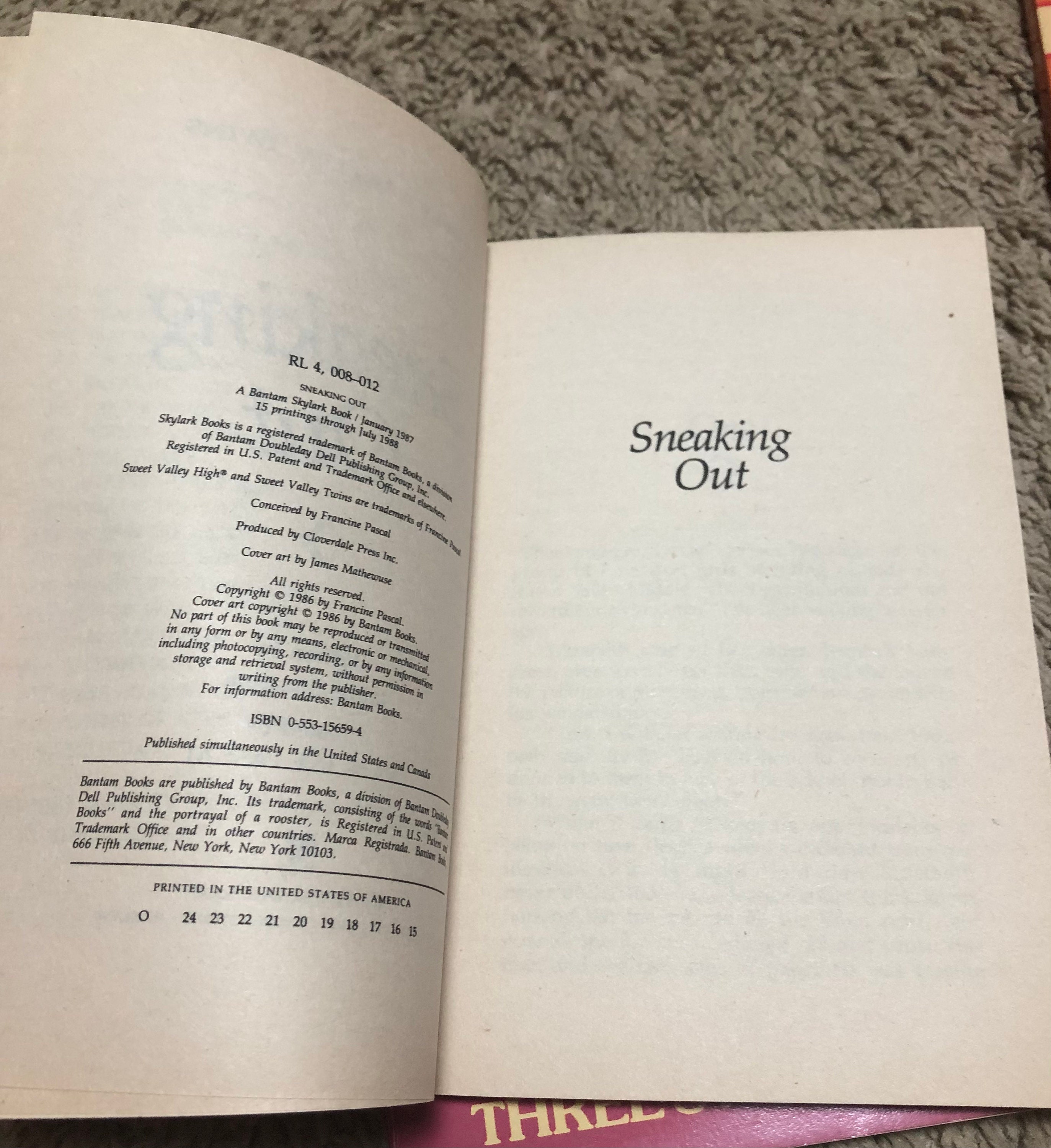 Francine Pascal Sweet Valley Twins Box Set of 3 - Etsy